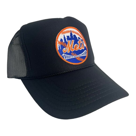 OTTO | Accessories | New Vintage Style New York Mets Black Trucker Hat ...